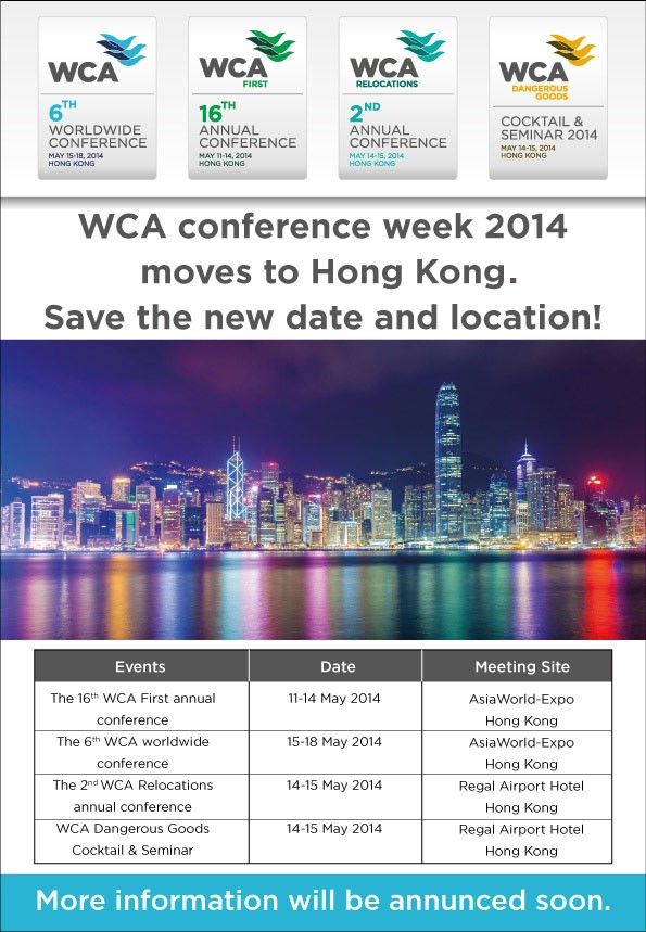 WCA moves to Hong Kong | Daf & Co. Logistics Srl